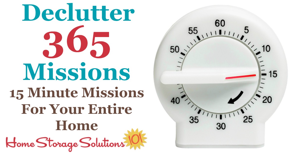 Declutter 365: A Year Of 15 Minute Decluttering Missions