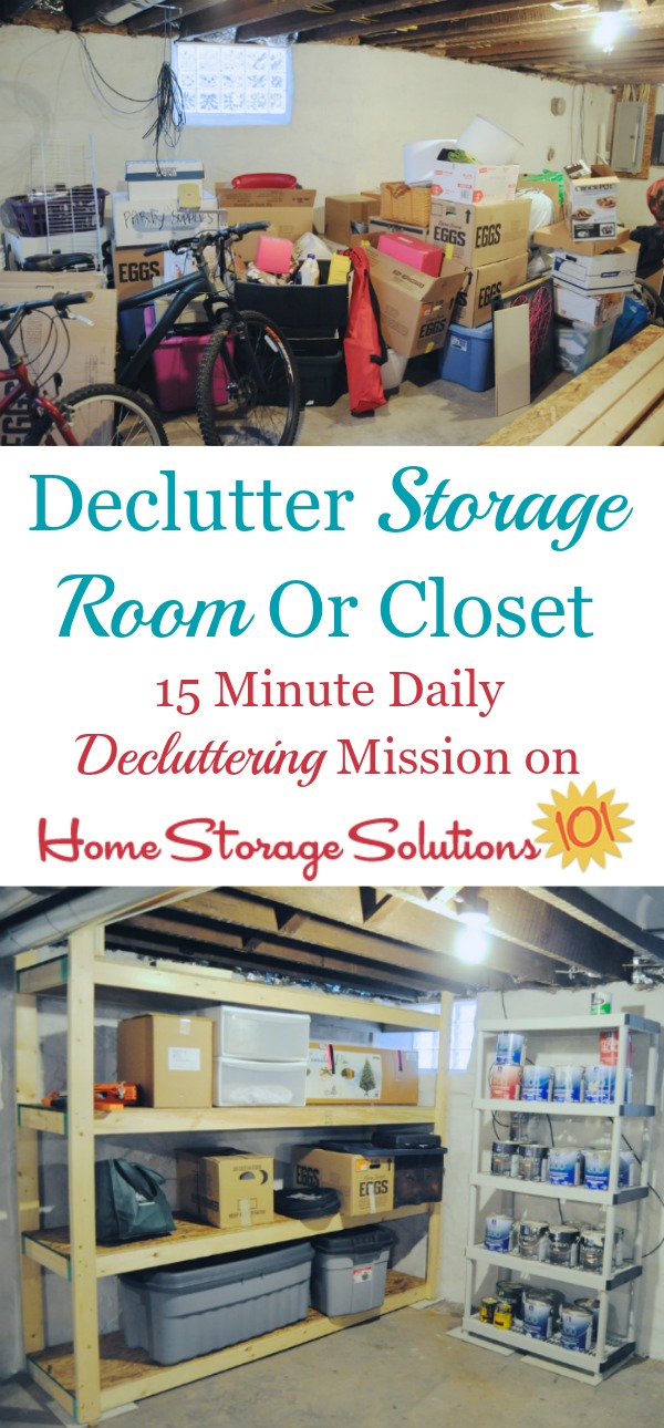 How To Declutter Storage Room Or Storage Closet